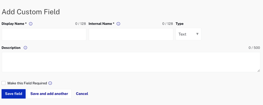 Creating Custom Metadata Fields